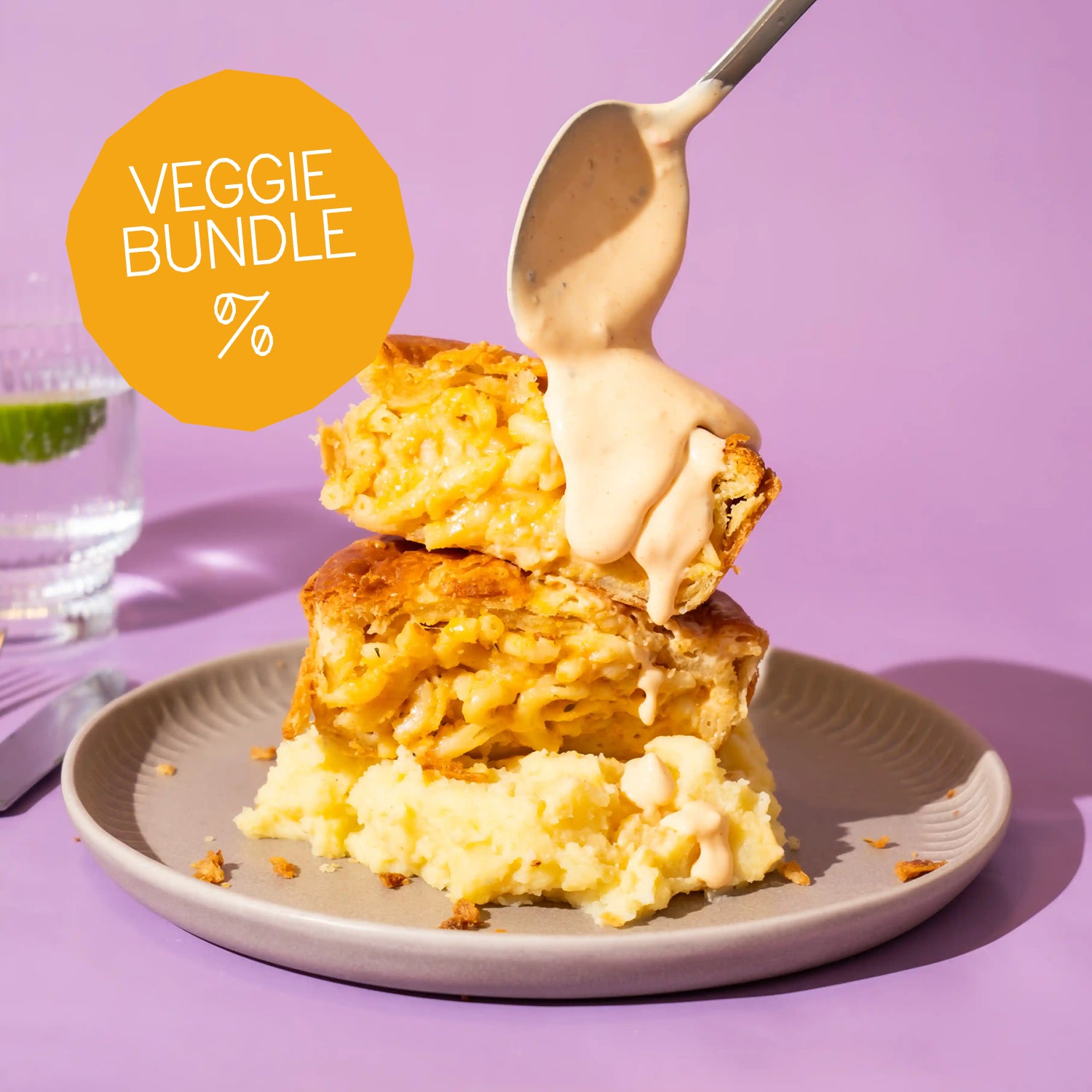 Australische Pies im Veggie Bundle